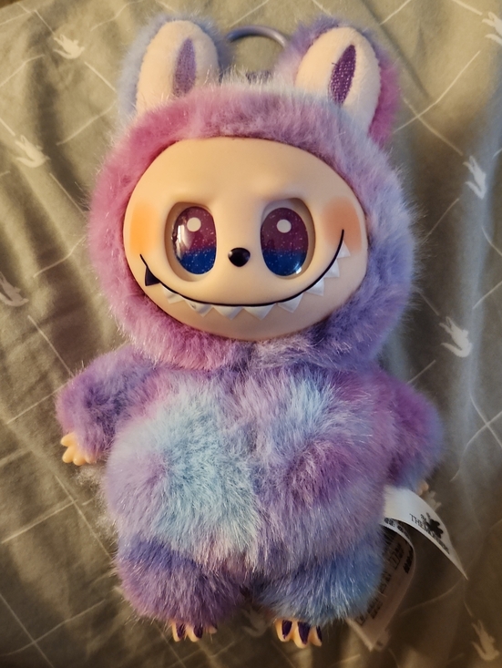POP MART | Toys | Labubu Plush Purpleblue Fuzzy Monster Doll | Poshmark